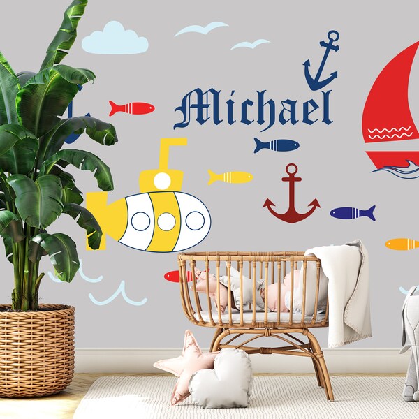 Vinyl Submarine Wall Decal - Etsy