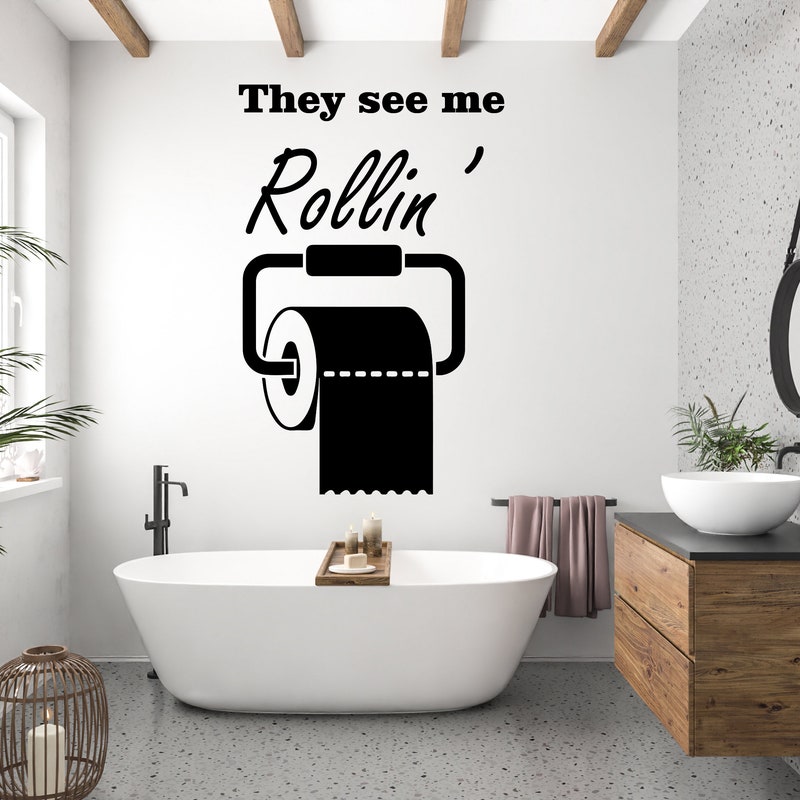 Bathroom Vinyl - Etsy
