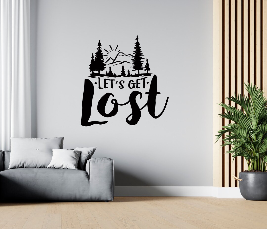Travel Wall Decal Camping Wall Sticker Adventure Quote Wall Decal for ...
