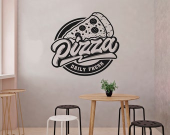 Pizza Wall Decal Vinyl Sticker for Pizzeria Decorations for Italian ...