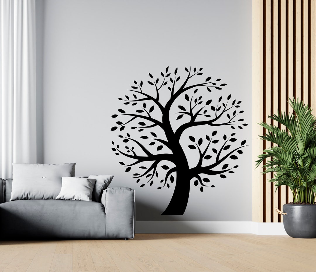 Tree Wall Decal Tree Wall Decor Tree Wall Sticker SG1336 - Etsy