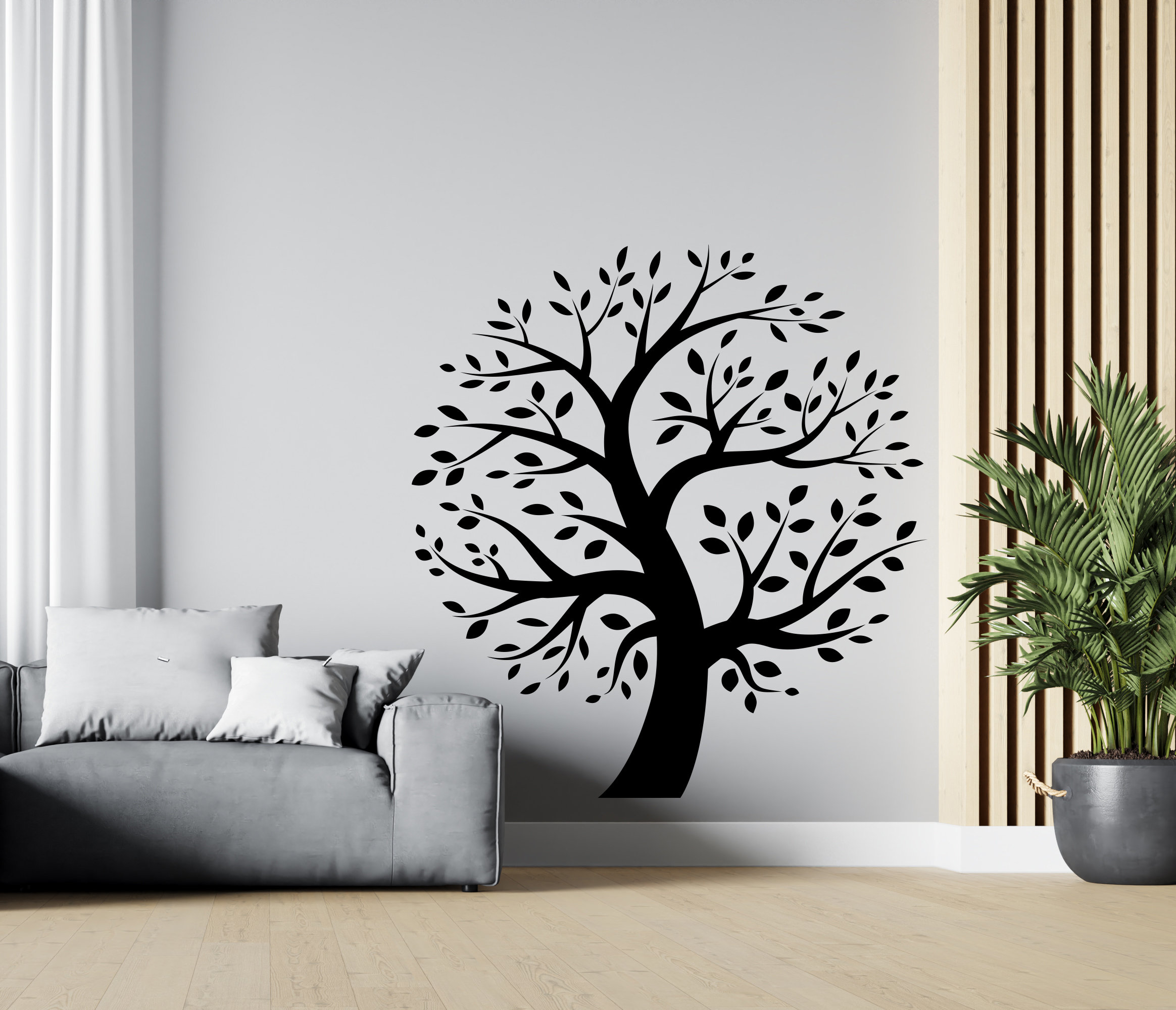 Tree Wall Decal Tree Wall Decor Tree Wall Sticker SG1336 - Etsy