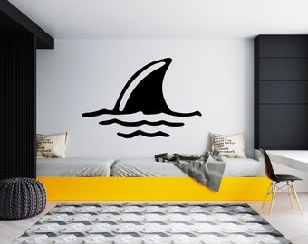 Shark Wall Decal Shark Wall Sticker Shark Wall Decor for Kids - Etsy