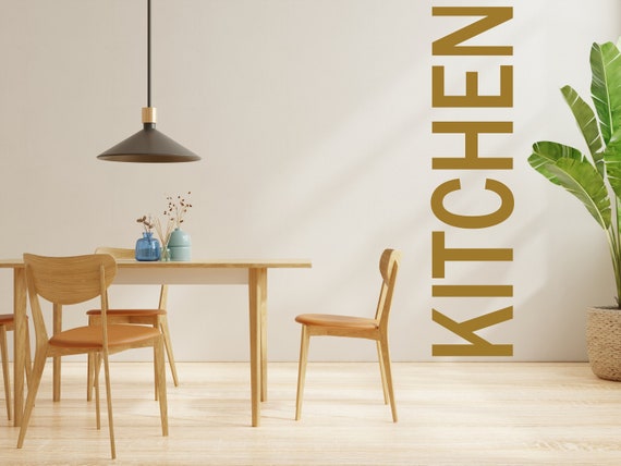 Kitchen Sign Wall Art Decor Dining Room Wall Art Sticker - Etsy