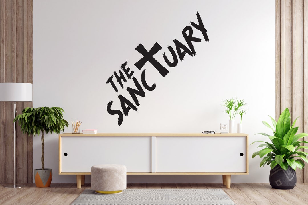 Cross Tree Wall Decal, Rooted Cross Tree Art, Tree of Life Tree Wall ...