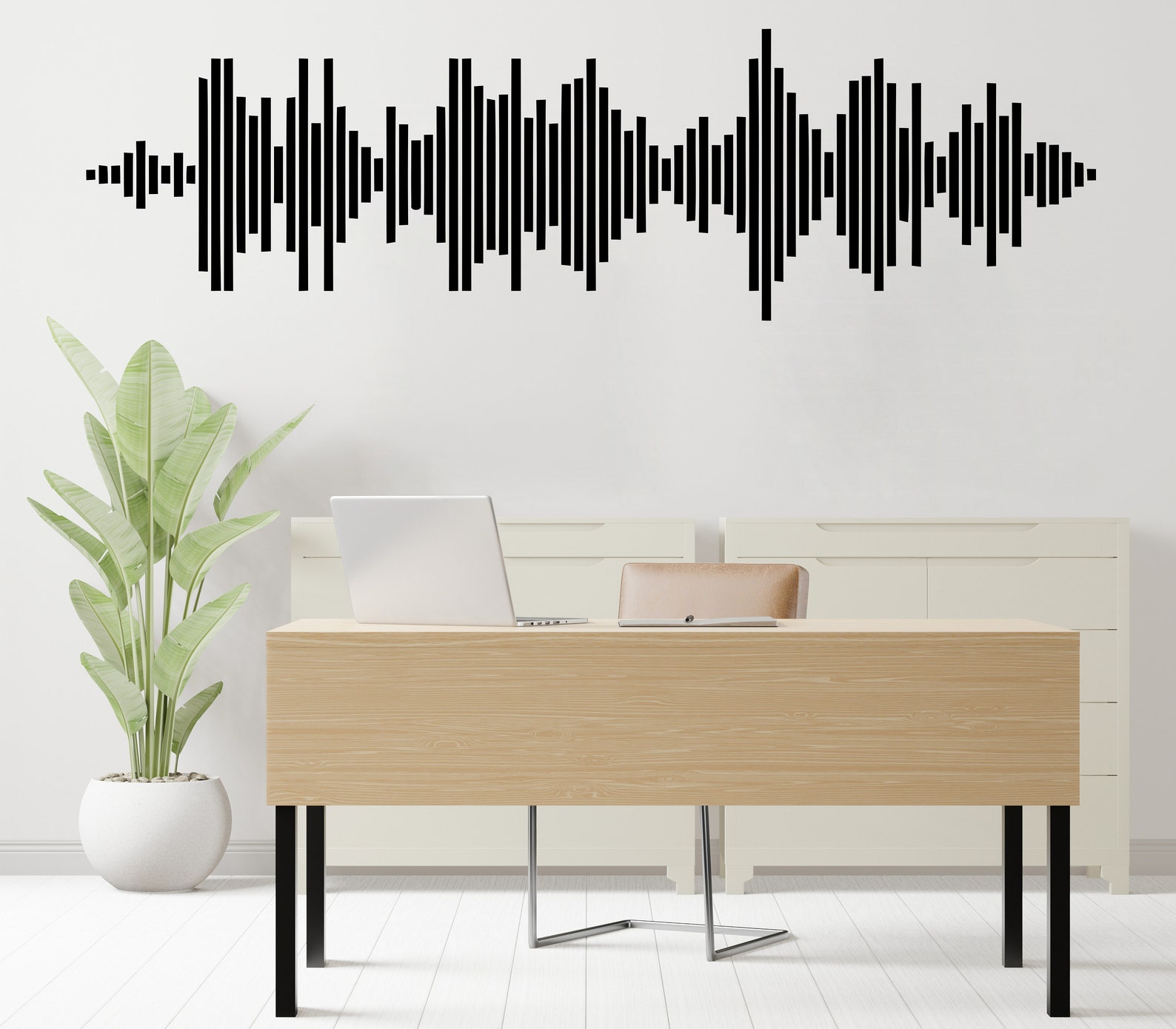 Audio Wave Wall Decal Sound Wave Wall Sticker Music Wall Decor - Etsy