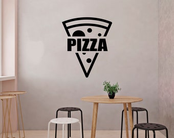 Pizza Custom Food Lover Wall Decal Pizza Gifts Vinyl Pizza - Etsy
