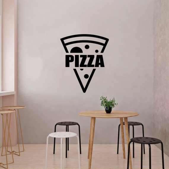 Pizza Wall Decal Vinyl Sticker for Pizzeria Decorations for | Etsy