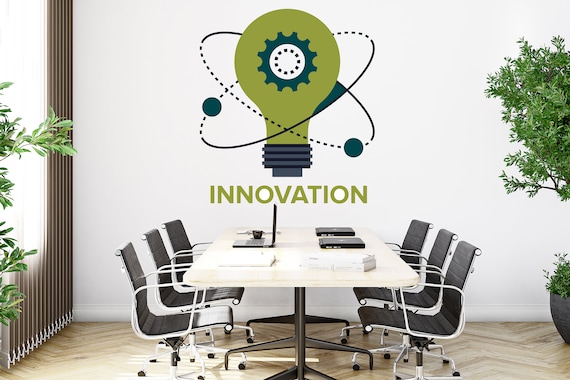 Innovation Wall Decal Office Wall Decal Office Wall Decor | Etsy