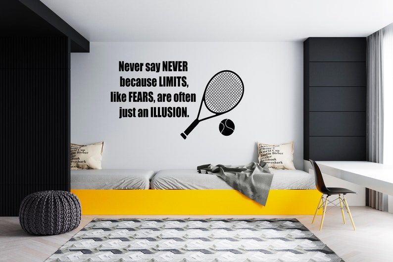 Tennis Wall Decal Tennis Wall Decor Tennis Wall Sticker SG288 - Etsy