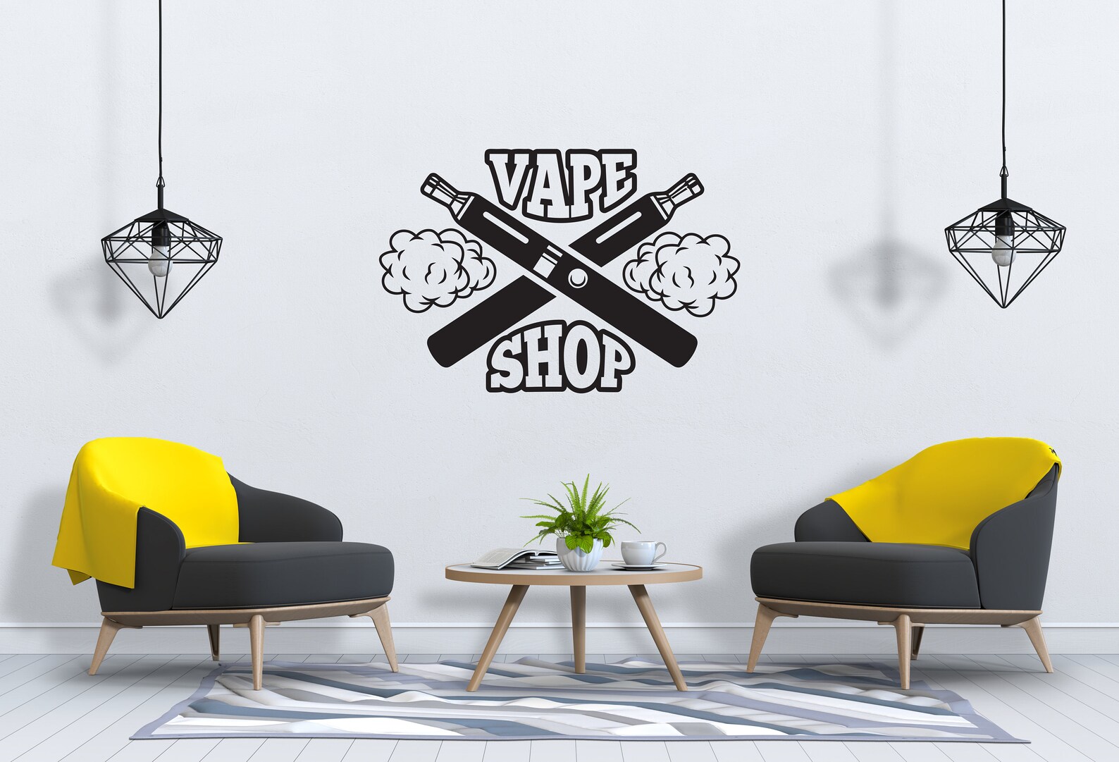 Vaping Wall Decal Vape Wall Sticker Smoke Shop Wall and Window - Etsy