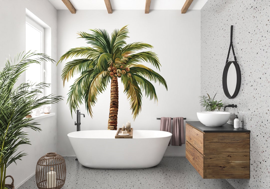 Palm Wall Decal, Palm Wall Vinyl Sticker Decal, Palm Wall Decoration ...