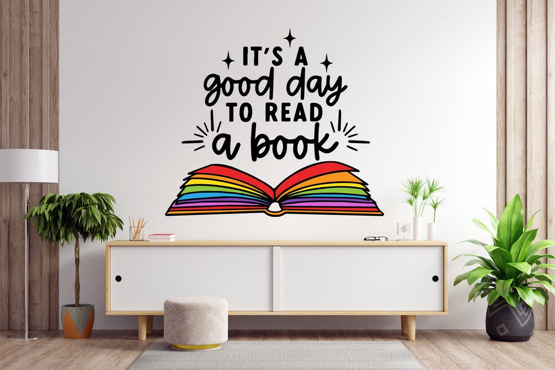 Books Wall Decal Reading Wall Decal Library Wall Decal Book Quote Wall ...
