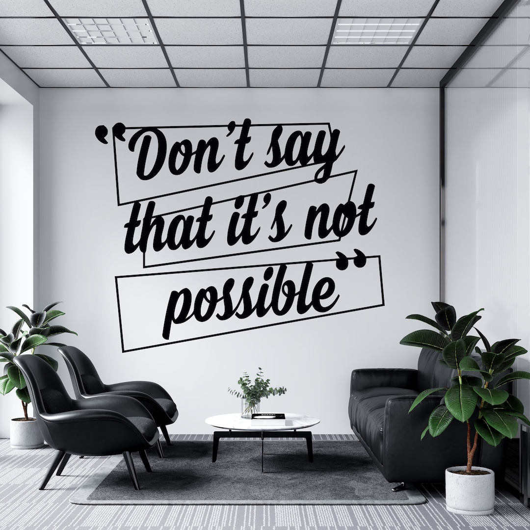 Office Wall Decal, Office Wall Decor, Office Decals, Office Wall Art ...