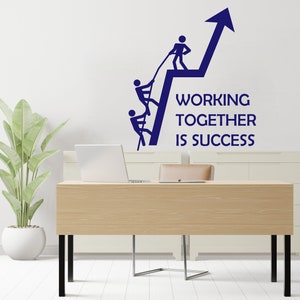 Teamwork Wall Decal, Office Wall Decal, Office Wall Decor, Office ...