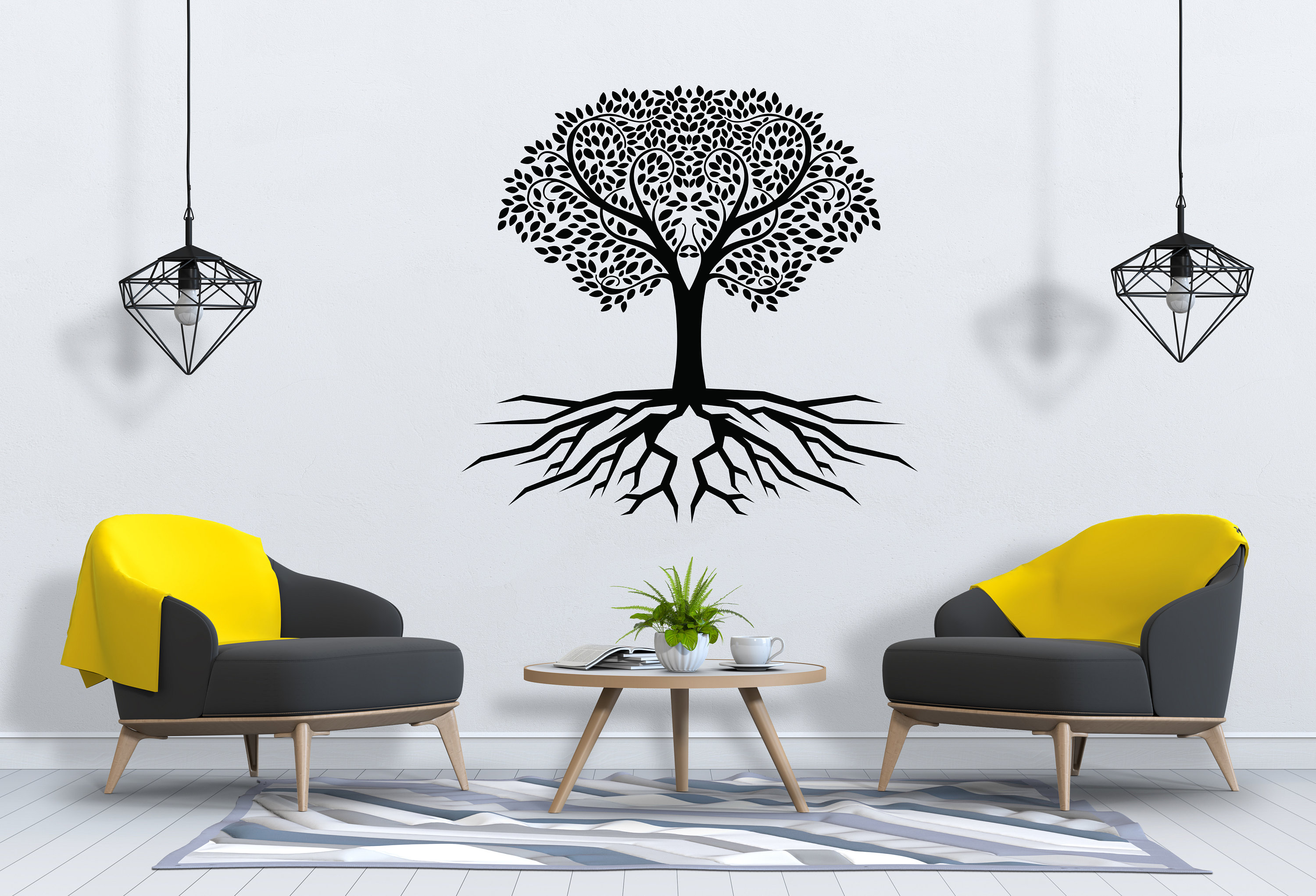 Tree of Life Wall Decal Tree Roots Branch Wall Art SG2297 - Etsy UK
