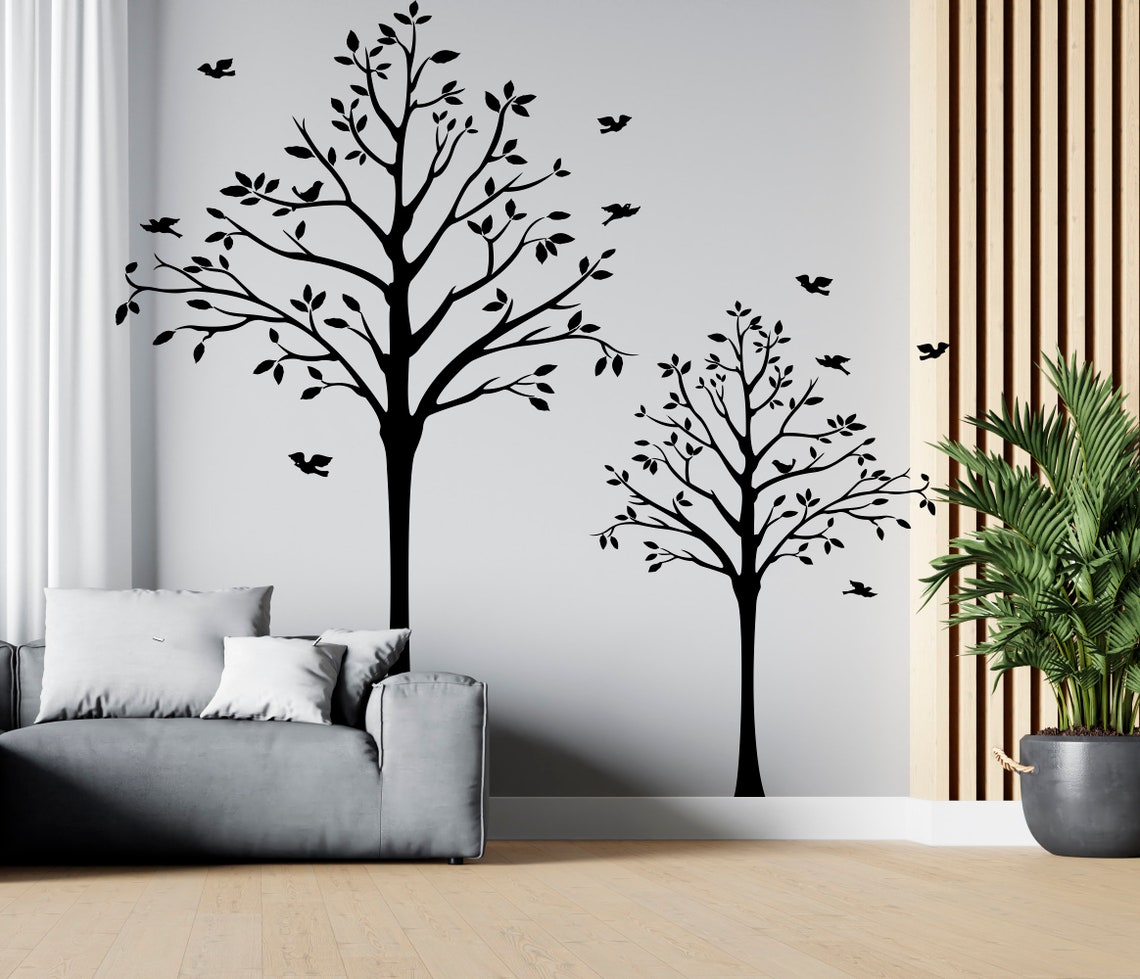 Tree Wall Decal Tree Wall Decor Tree Wall Sticker SG1332 | Etsy