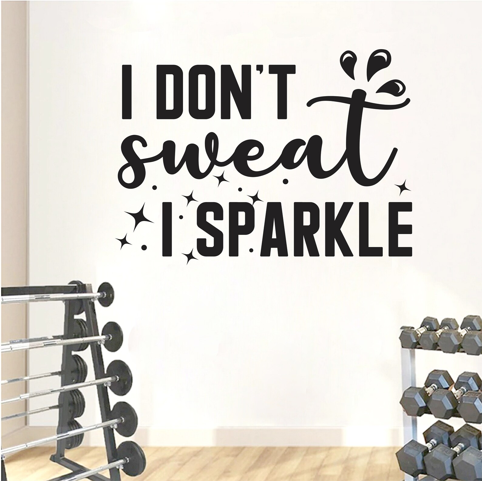 Fitness Wall Decal Workout Wall Decal Gym Wall Decor | Etsy