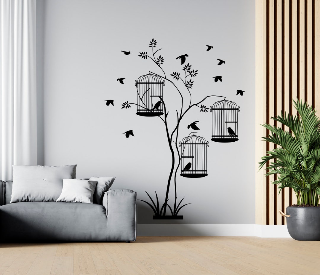 Tree Wall Decal Tree Wall Decor Tree Wall Sticker SG1330 - Etsy