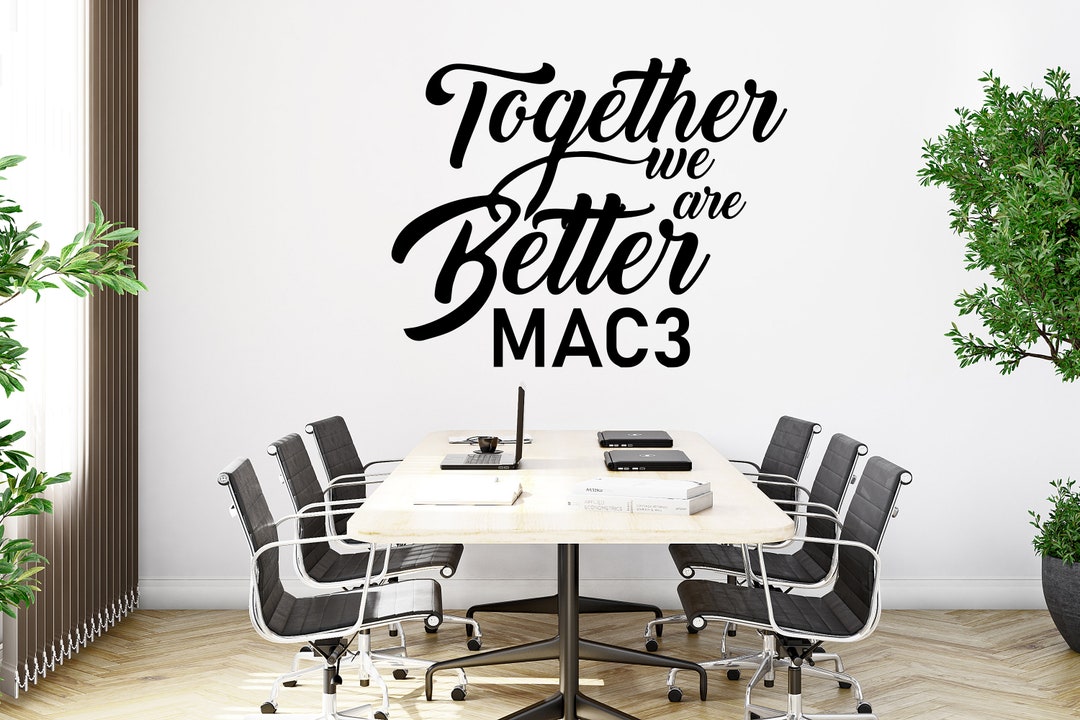 Together We Are Better, Office Wall Decal, Office Wall Decor, Office ...