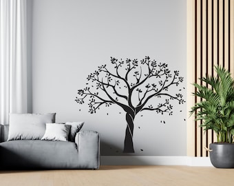 Tree Wall Decal Tree Wall Decor Tree Wall Sticker SG1339 | Etsy