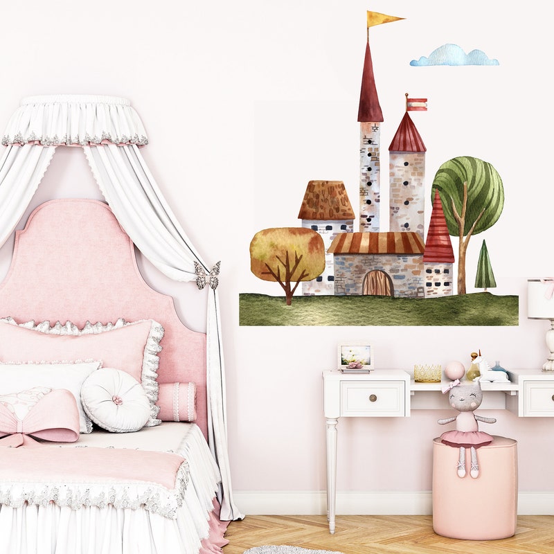 Castle Wall Decal - Etsy