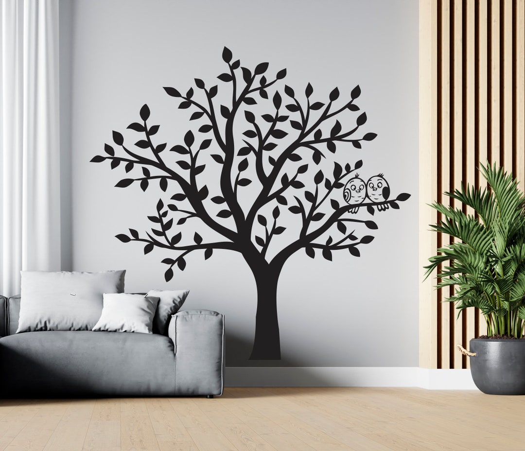 Tree Wall Decal Tree Wall Decor Tree Wall Sticker SG1335 - Etsy
