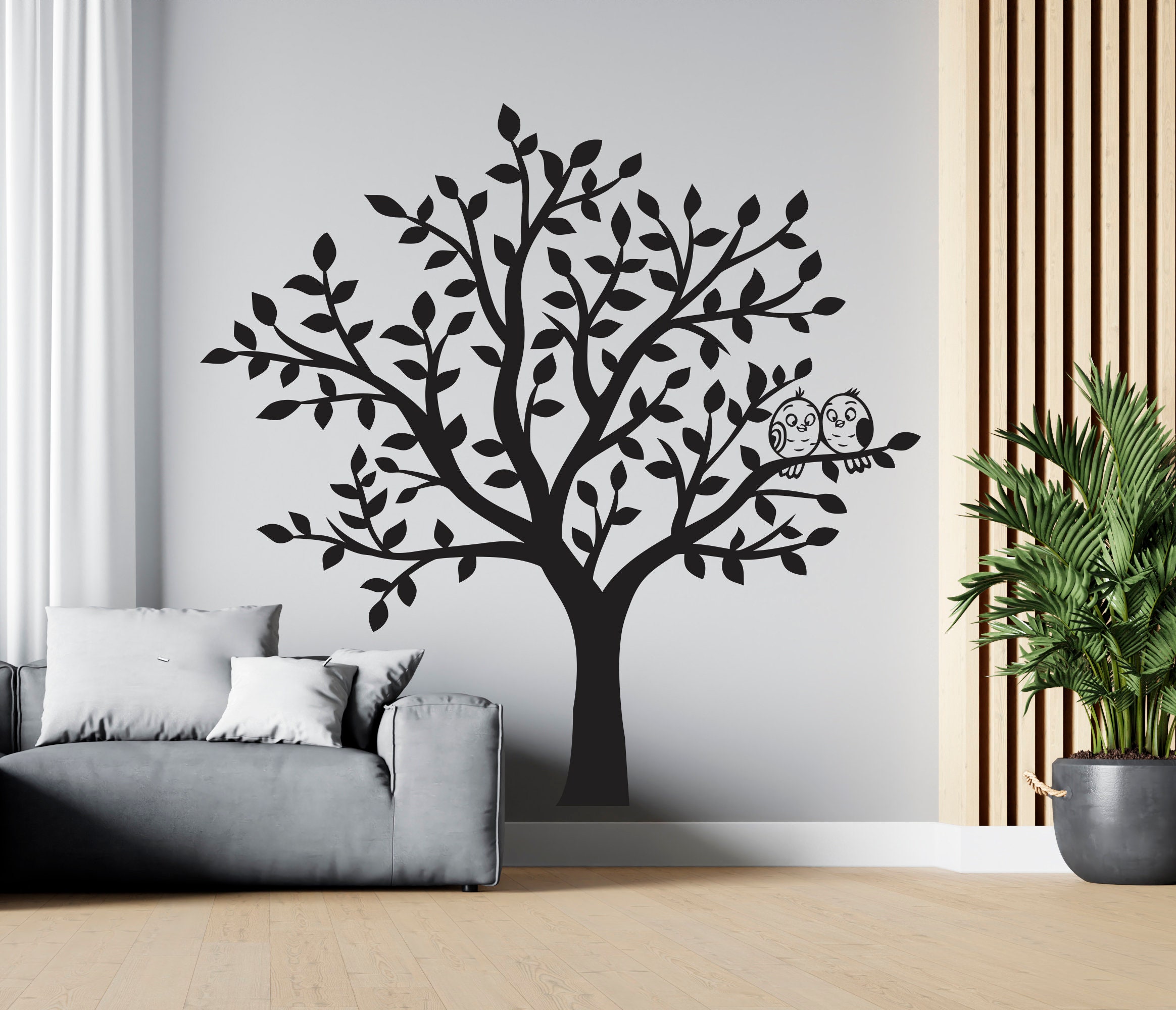 Tree Wall Decal Tree Wall Decor Tree Wall Sticker SG1335 - Etsy