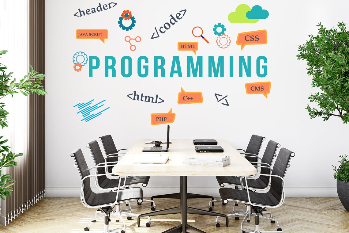 Programming Office Wall Decal Coding Office Wall Decal | Etsy