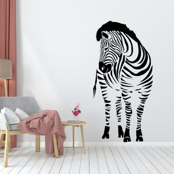 Zebra Decal - Etsy