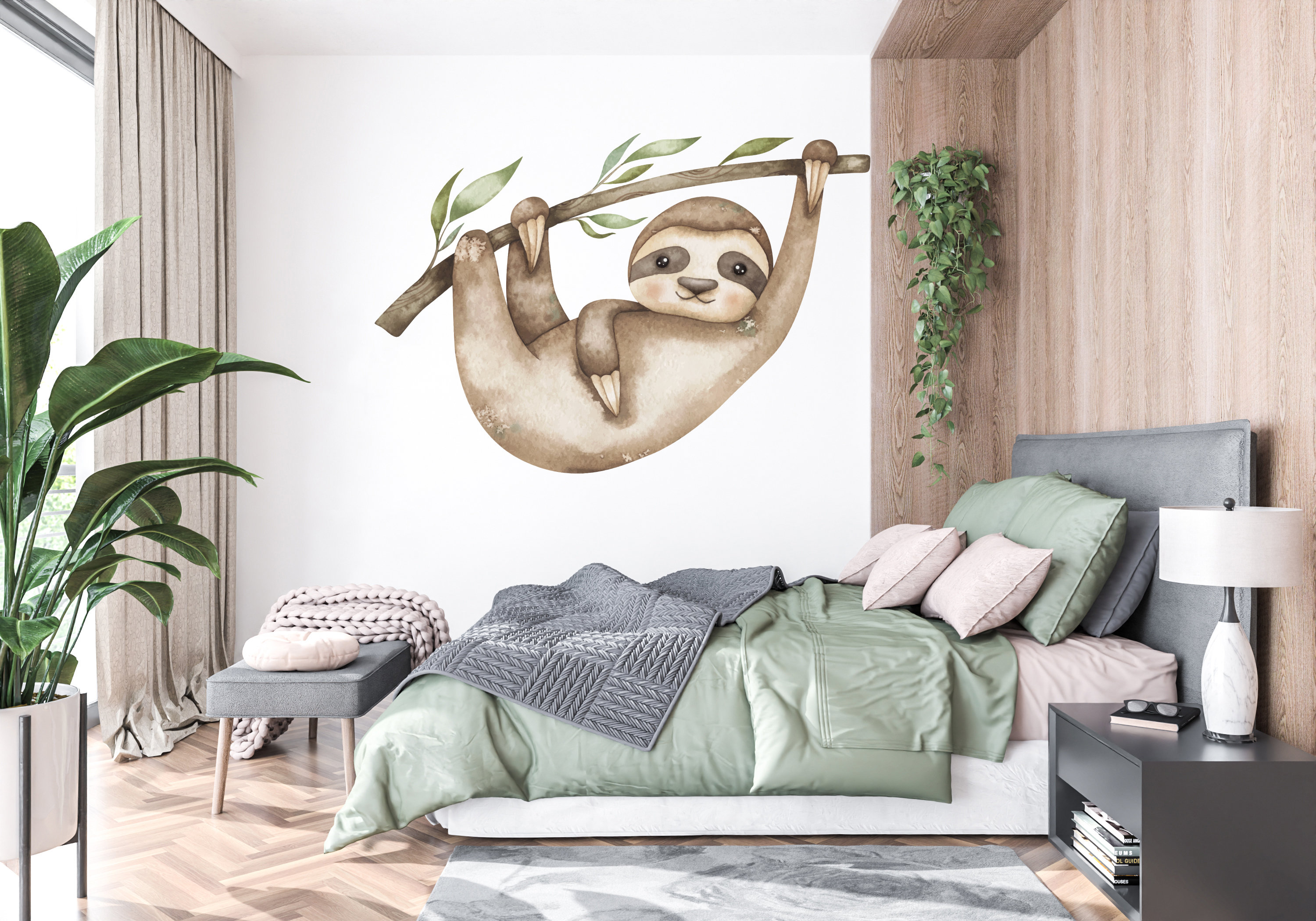 Sloth Mode Wall Decal Sloth Wall Art Sloth Sleep Mode Wall - Etsy