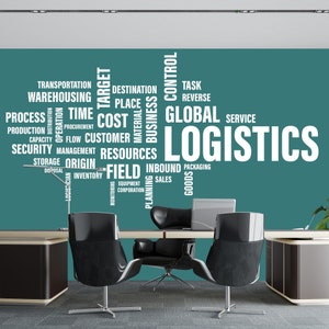 Logistics Wall Decal, Office Wall Decal, Logistics Office Wall Decor ...