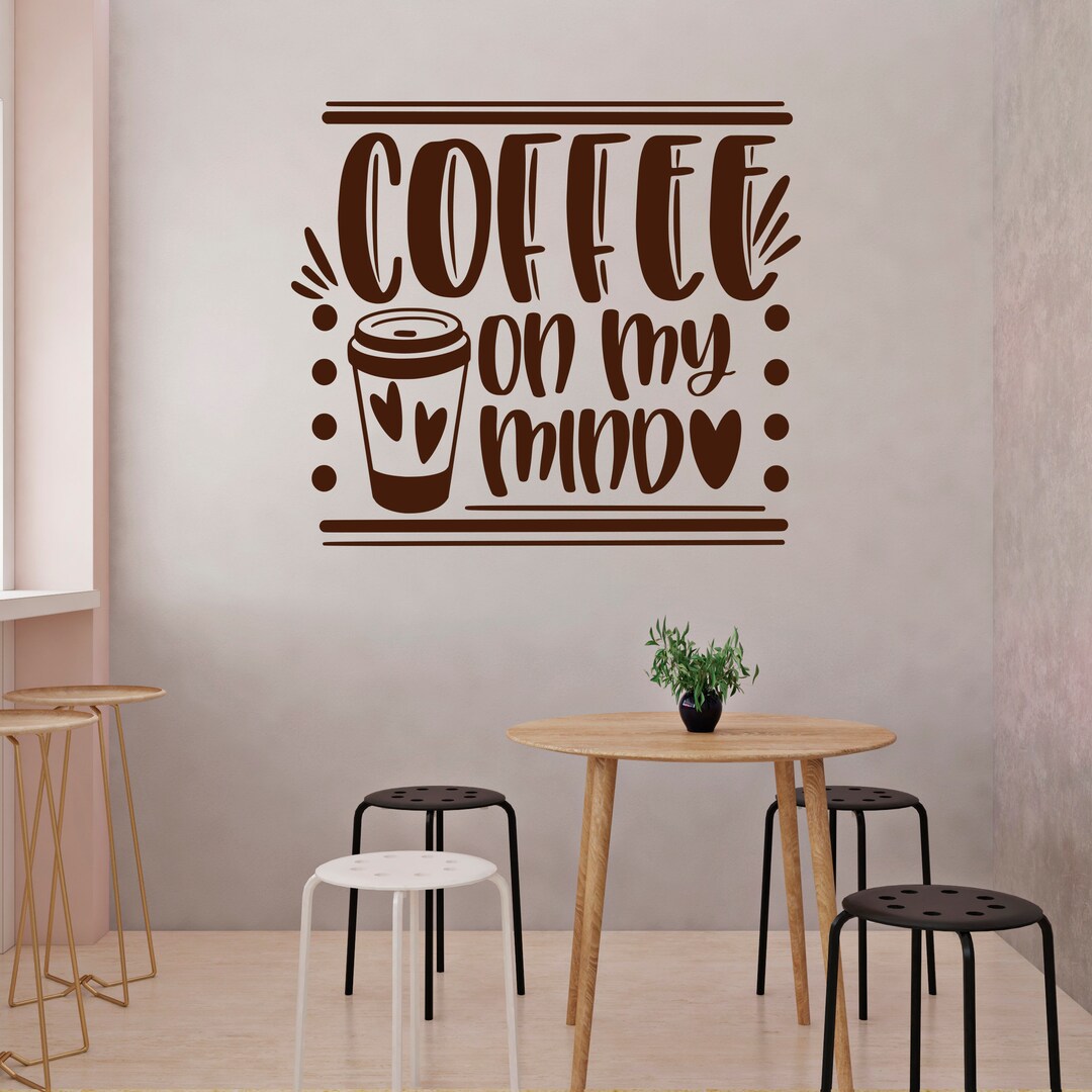 Coffee Wall Decal Coffee Window Sticker Decals for Coffee Shop SG 1166 ...
