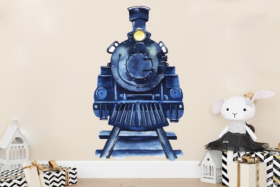 Train Wall Decal Train Wall Sticker Train Art Train Wall Vinyl | Etsy