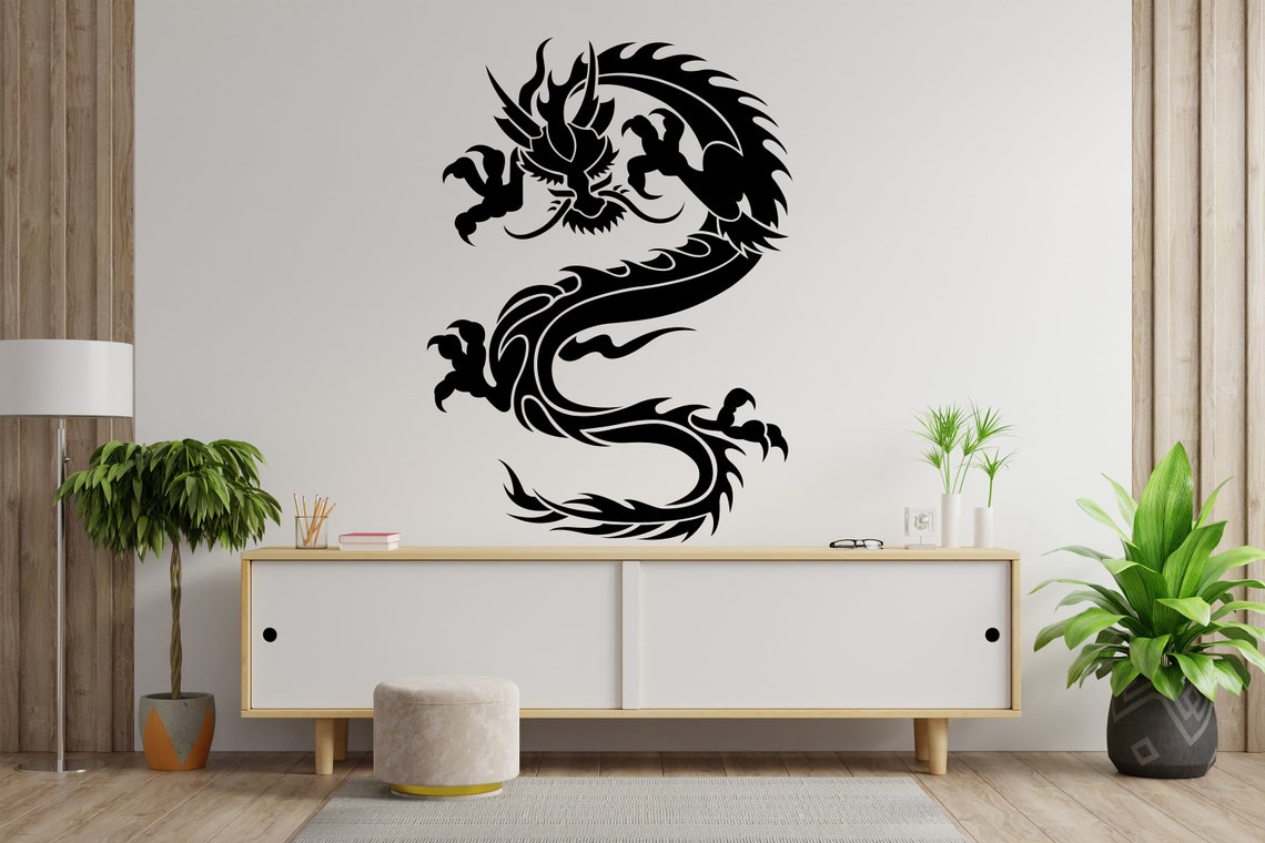 Dragon Wall Decor, Dragon Wall Decals, Dragon Wall Art, Stickers ...