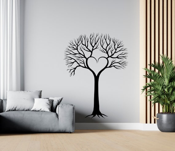 Tree Wall Decal Tree Wall Decor Tree Wall Sticker SG1329 | Etsy