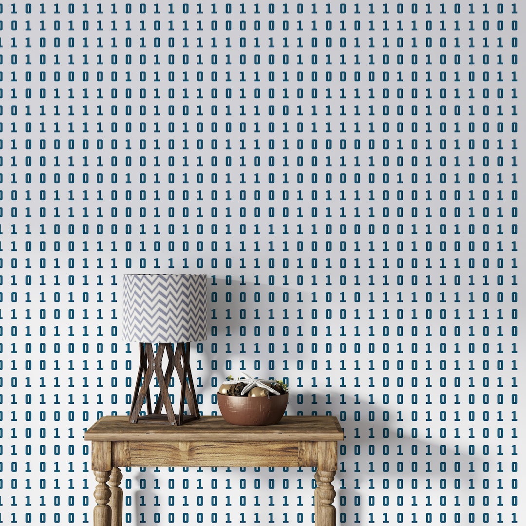 Binary Code Wallpaper, Technology Wallpaper, Technology Room Decal ...