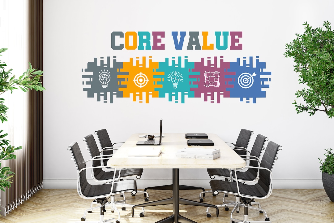 Core Values Wall Decal Office Wall Decal Office Wall Decor People