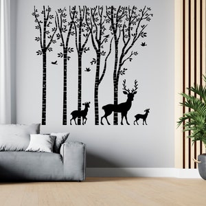 Tree Wall Decal Tree Wall Decor Tree Wall Sticker SG1346 - Etsy