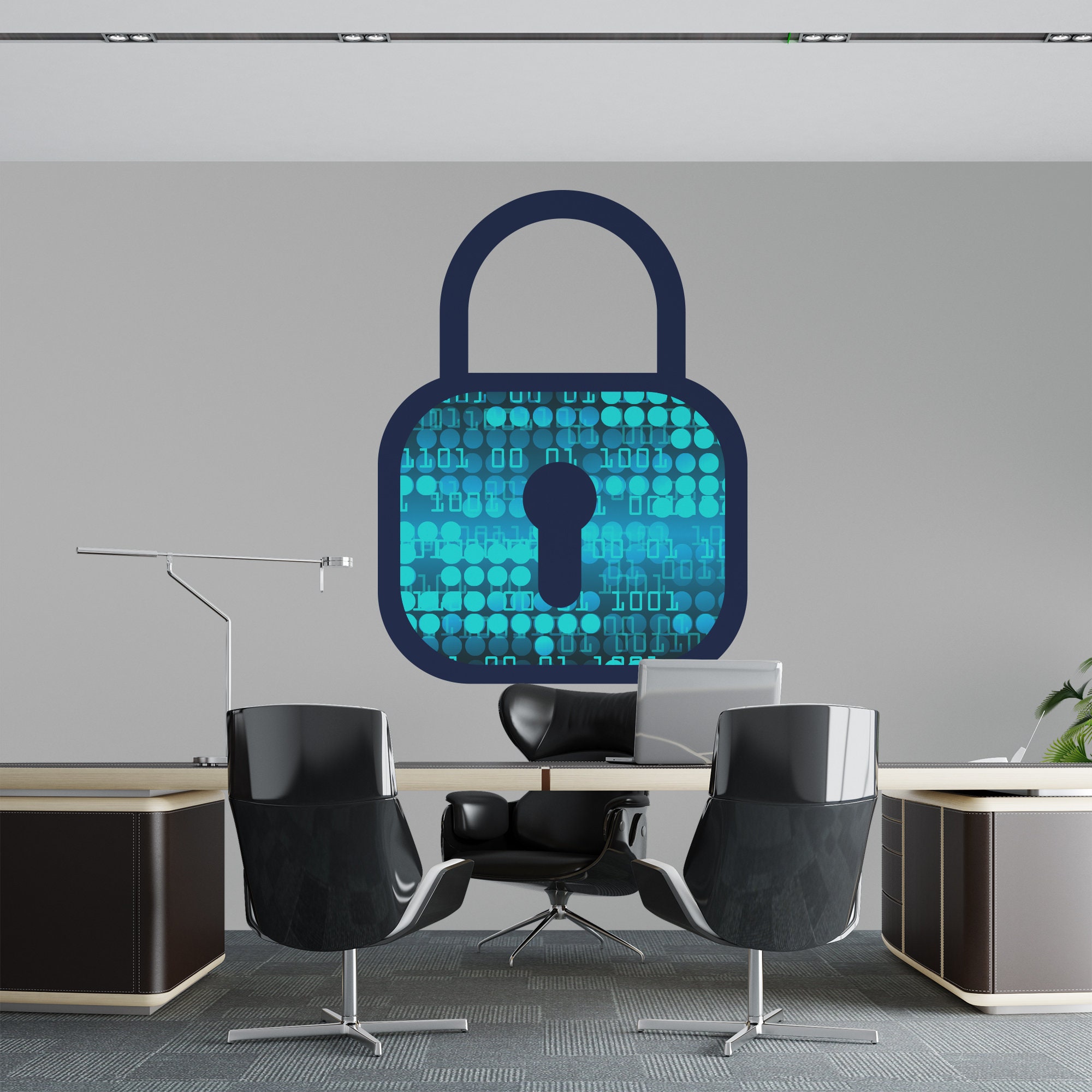 Circuit Board Binary Code Wall Decal, Technology Vinyl Wall Art Decals ...