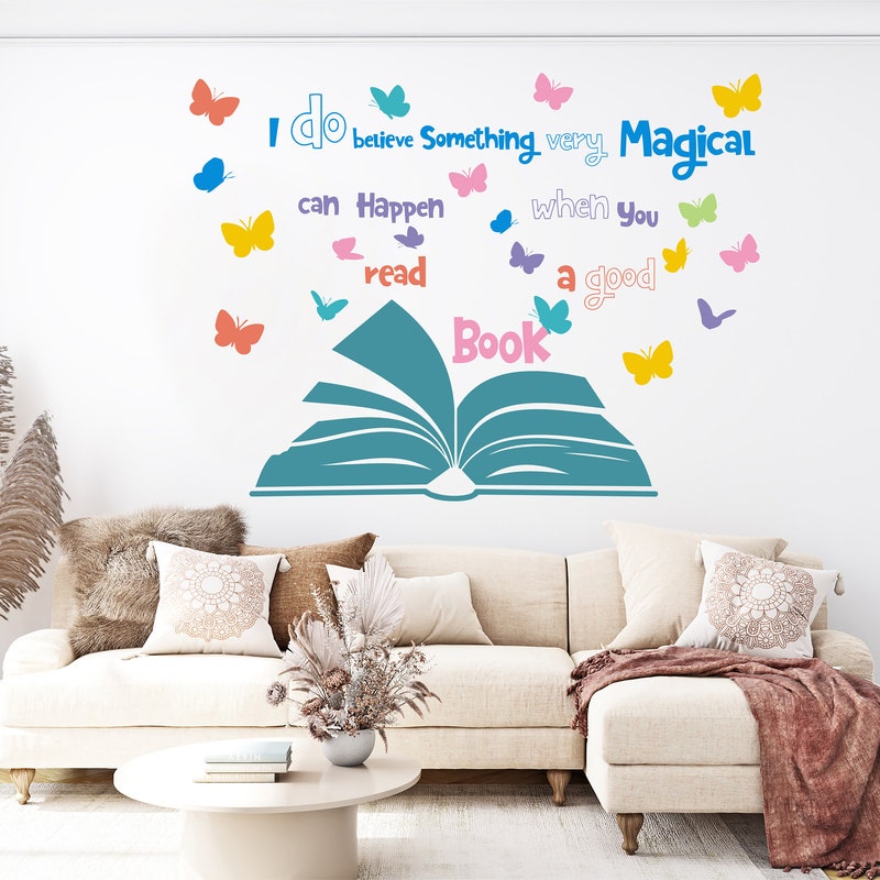 Library Wall Decals - Etsy