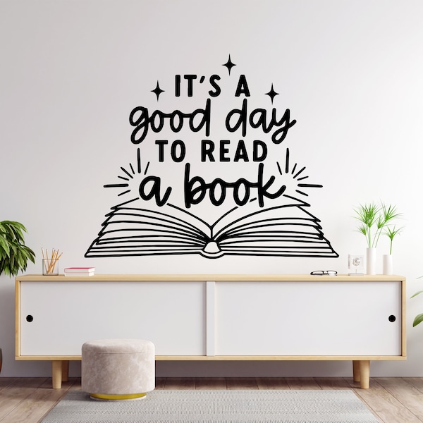 Reading Wall Decal - Etsy