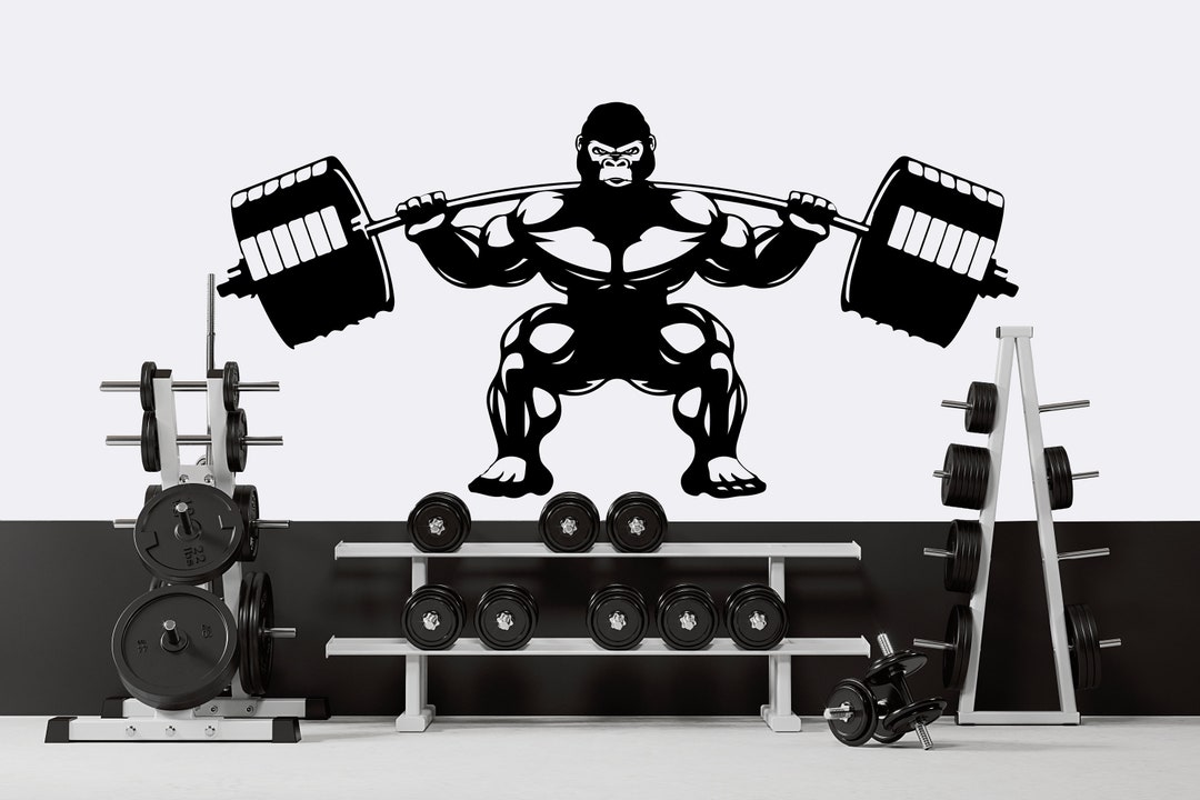 Gorilla Wall Decal Gorlilla Wall Decal Gorlilla Fitness Gorlilla Gym ...