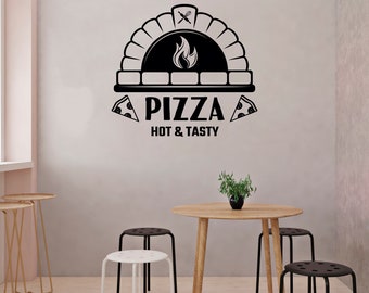 Pizza Custom Food Lover Wall Decal Pizza Gifts Vinyl Pizza - Etsy