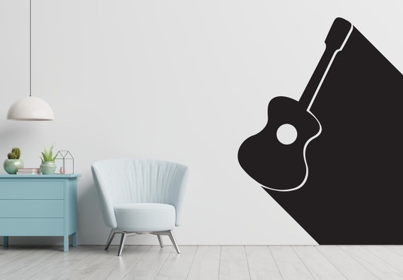 Guitar Music Wall Art Sticker Decal Music Art Music Studio - Etsy