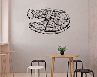 Pizza Custom Food Lover Wall Decal Pizza Gifts Vinyl Pizza - Etsy