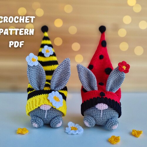 Spring Easter Gnomes Crochet Gnome Amigurumi Pattern Easter - Etsy