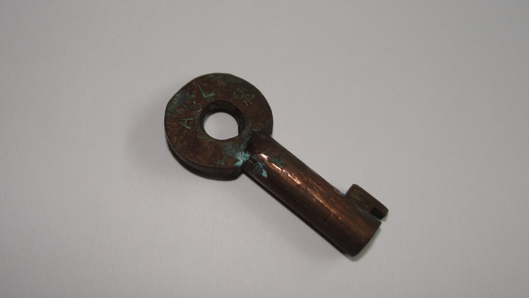 Brass Railroad Key "acl 54" (atlantic Coast Line Railroad) - Etsy