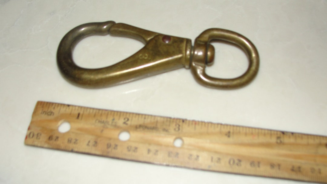 Brass Nautical Rigging Swivel Hook - 4-3/8" Length - Etsy
