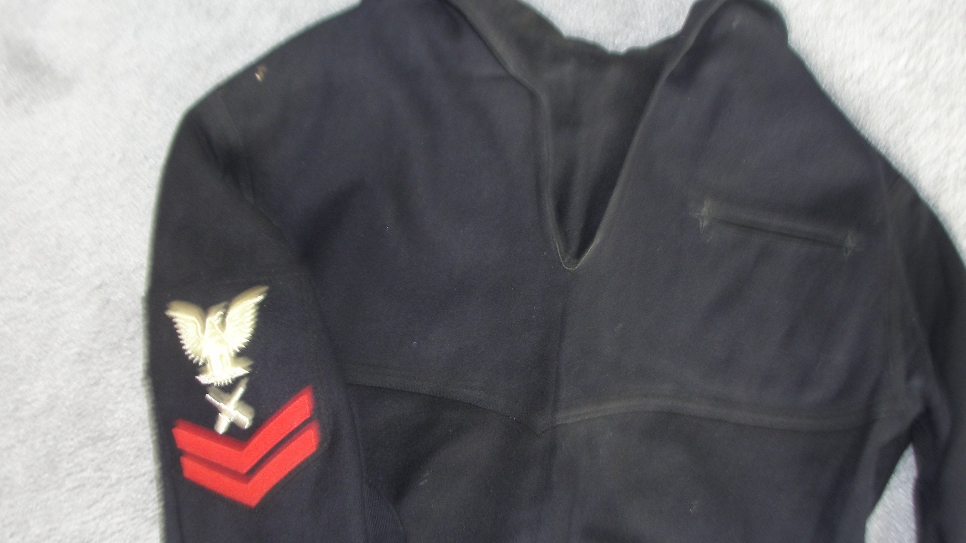 Original U.S. Navy USN gunners Mate sleeve Rank WWII Blouse / Jumper - Etsy